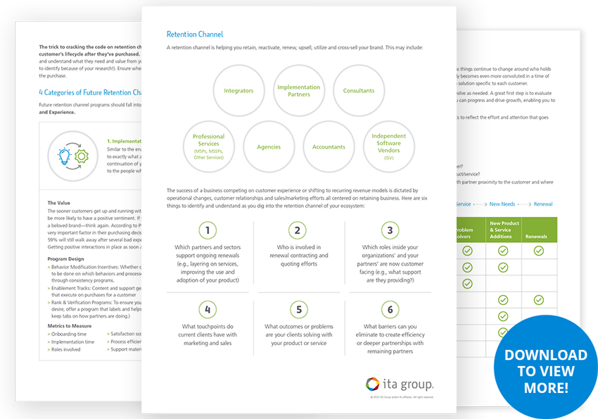 Retention Channel Program Information & Insights - ITA Group